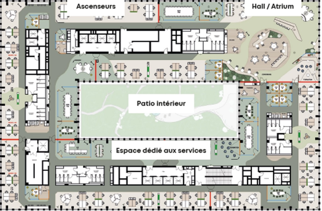 Bureaux À Louer - KI, 42 BOULEVARD EUGENE DERUELLE 69003 LYON (74681 ...