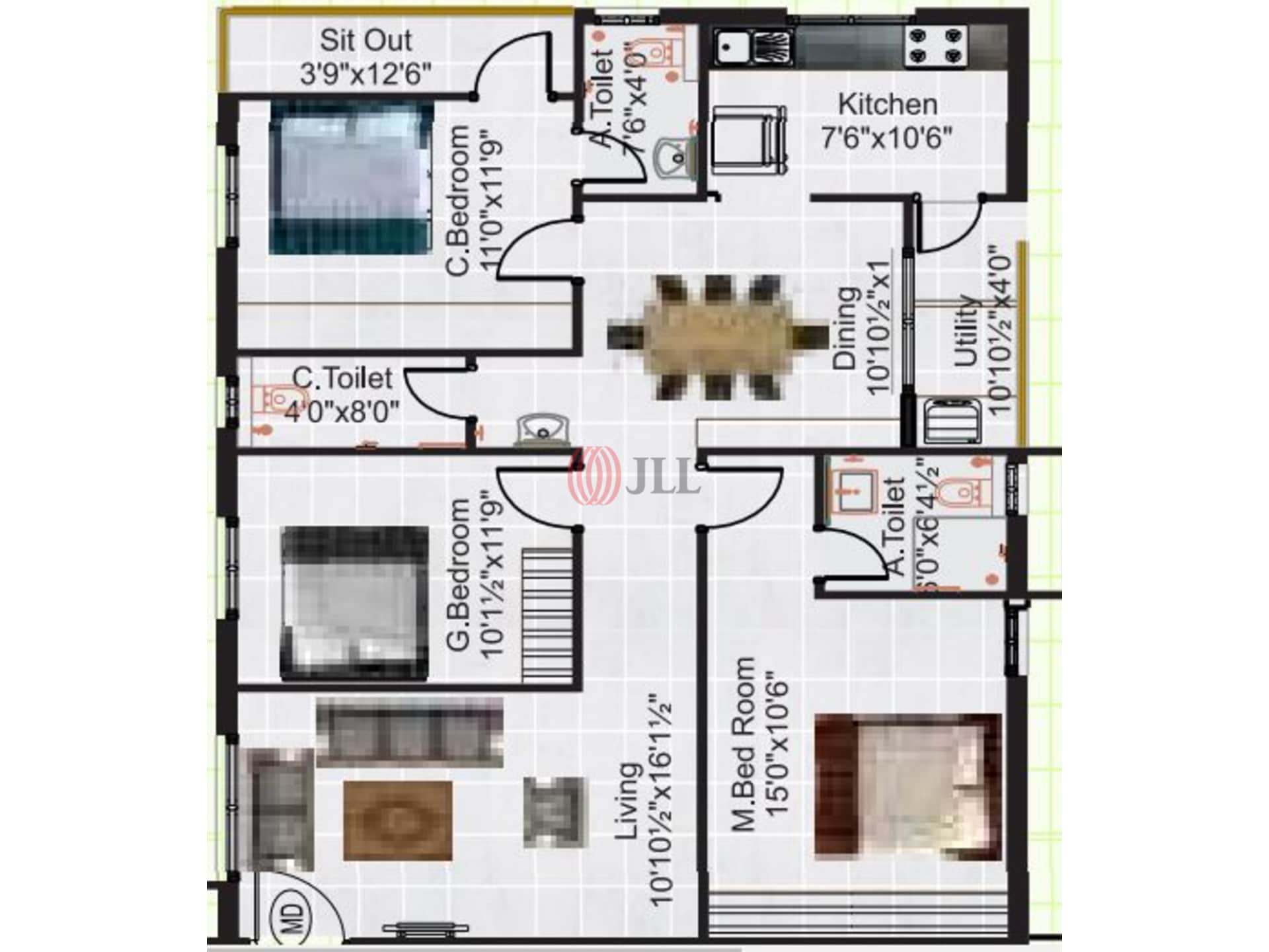 Mandadi Magnus | BDL Colony, Rangapuram, | Hyderabad Apartments ...