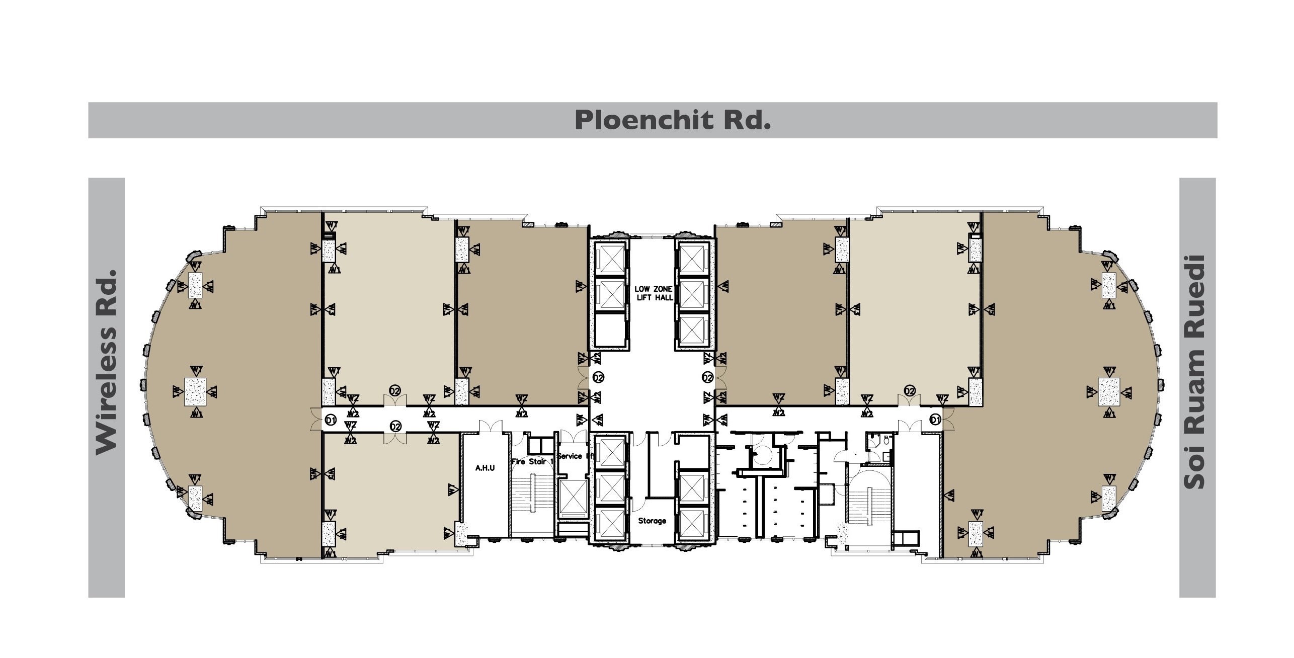 อาคารแอทธินี ทาวเวอร์, 63 ถนนวิทยุ, ลุมพินี | JLL Thailand