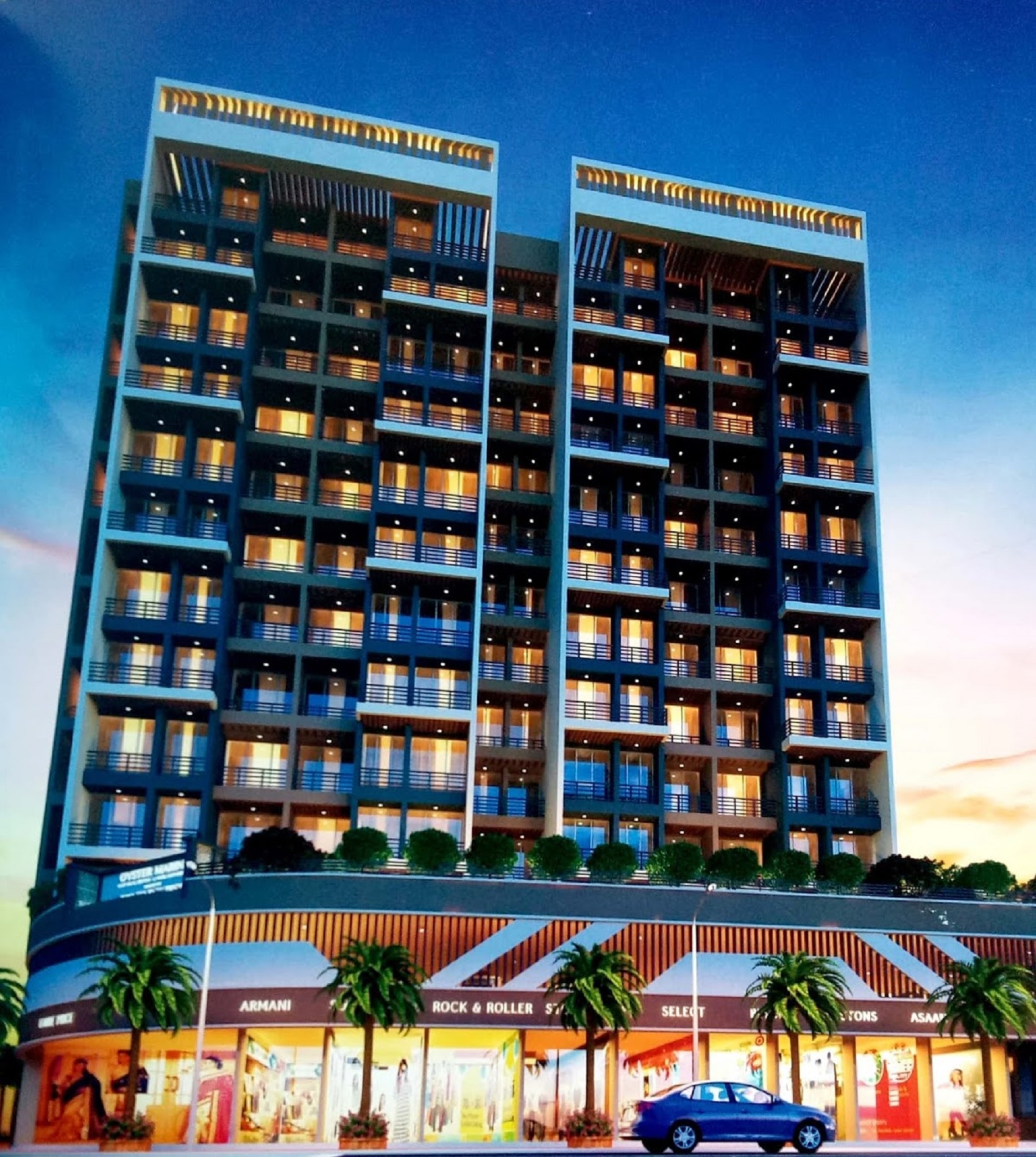 Oyster Marina | Sector3,Plot-15, Ulwe Node, | Mumbai Apartments ...