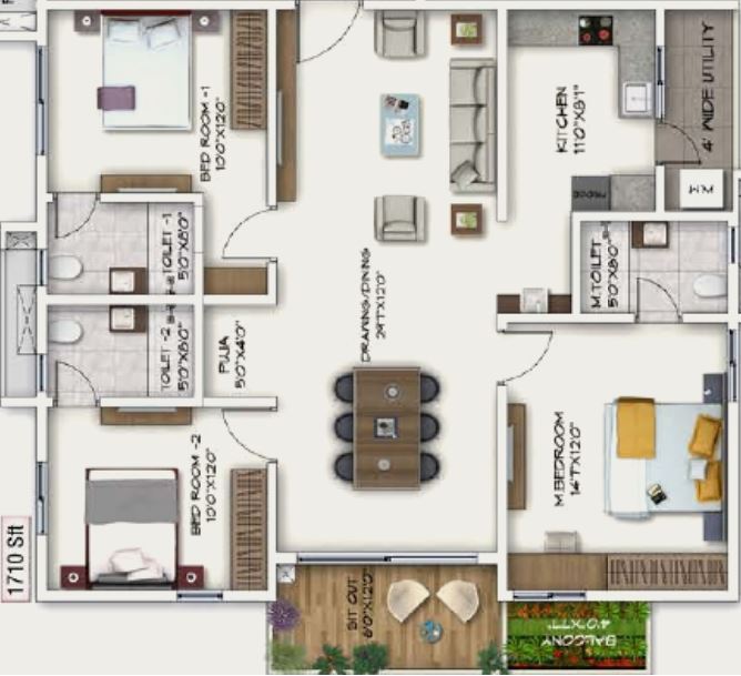 Sukhi Ubuntu | Sy no. 447/P, Puppalaguda, | Hyderabad Apartments ...