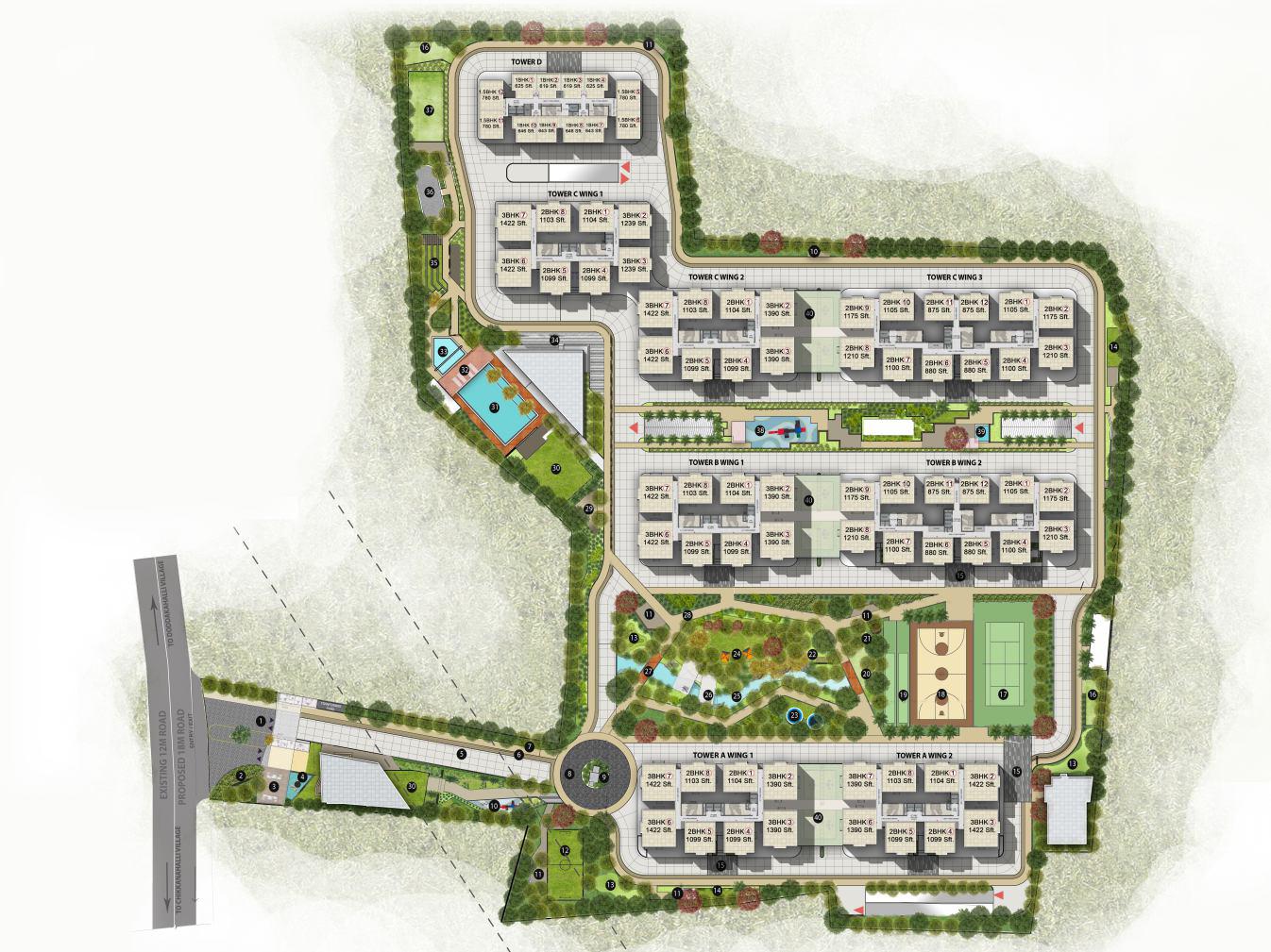 DSR Highland Greenz | Chikkanayakana Halli Rd, | Bengaluru Apartments ...